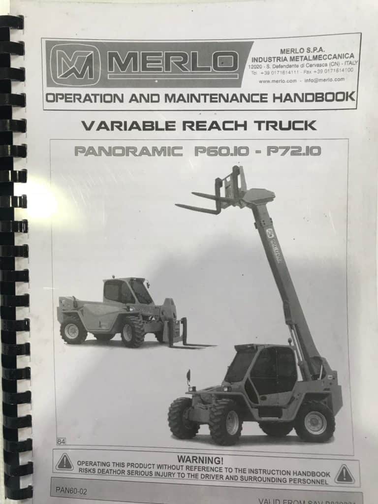 Merlo Telehandler Manual - Telelift